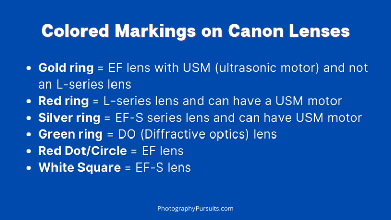 Red, Gold And Silver Lines On Canon Lenses - Explained - Photography ...